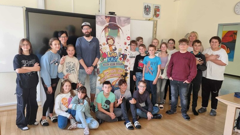 Autorenworkshop mit Franz Zwerschina in der 2B-Entdeckerklasse